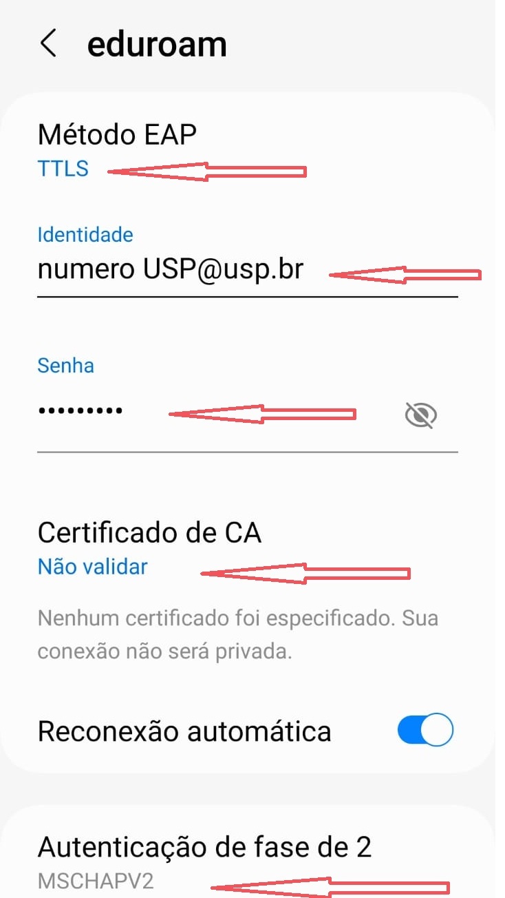 Wi-Fi Eduroam – Faculdade de Educação da USP